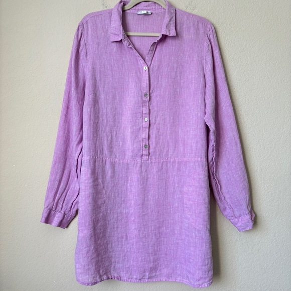 J. Jill | Tops | J Jill Love Linen 0 Linen Tall Popover Longline Tunic ...